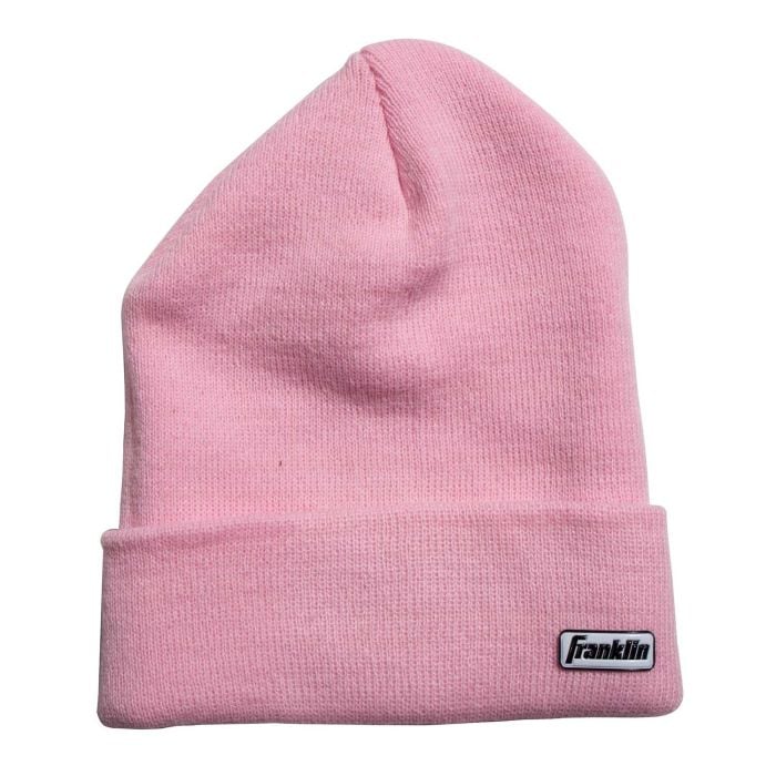 Franklin Sports Bar Logo Beanie - Pink - Warm Winter Hat | Franklin Sports